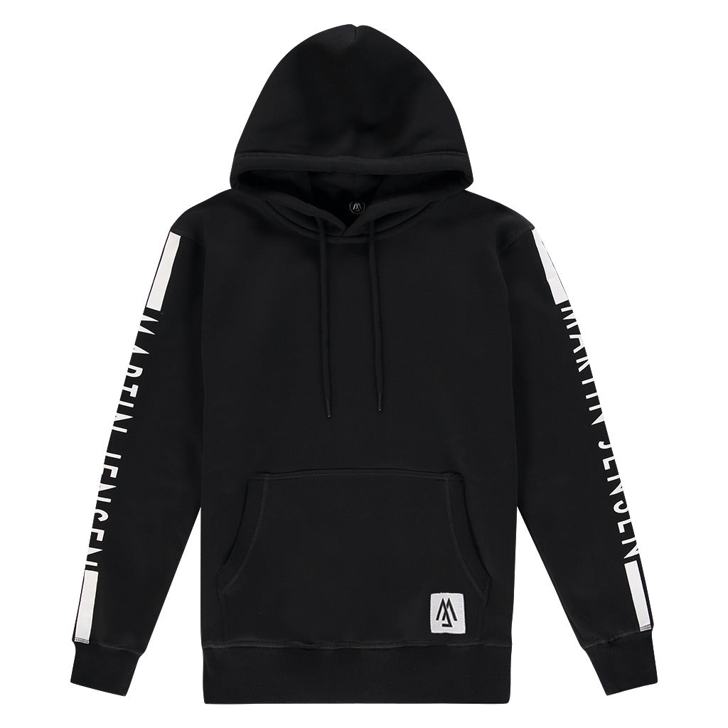 WORLD COLLECTION BACK LOGO HOODIE BLACK – Martin Jensen