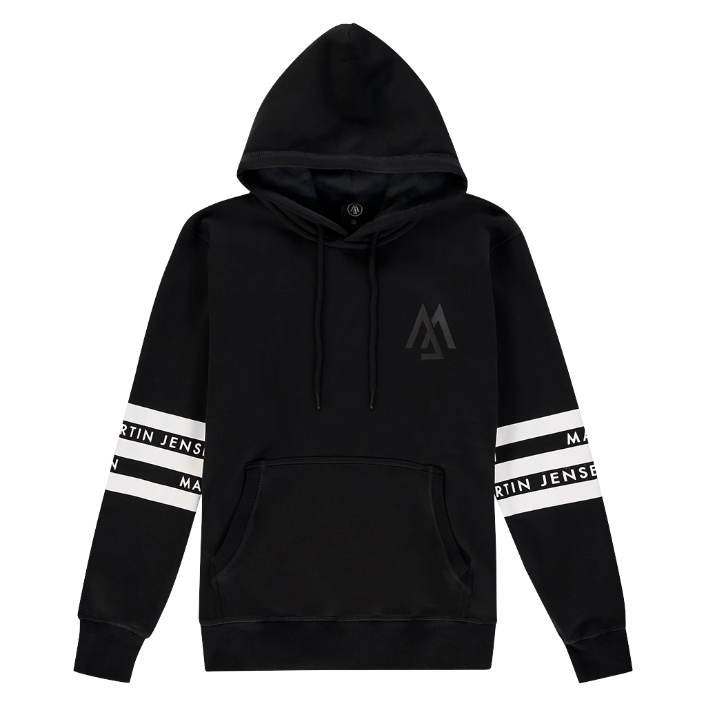WORLD COLLECTION BLACK LOGO HOODIE – Martin Jensen